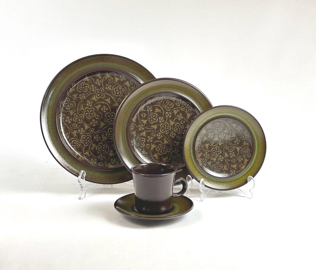 Vintage Franciscan Madeira Dinnerware Set - 5pc Place Setting - Retro ...