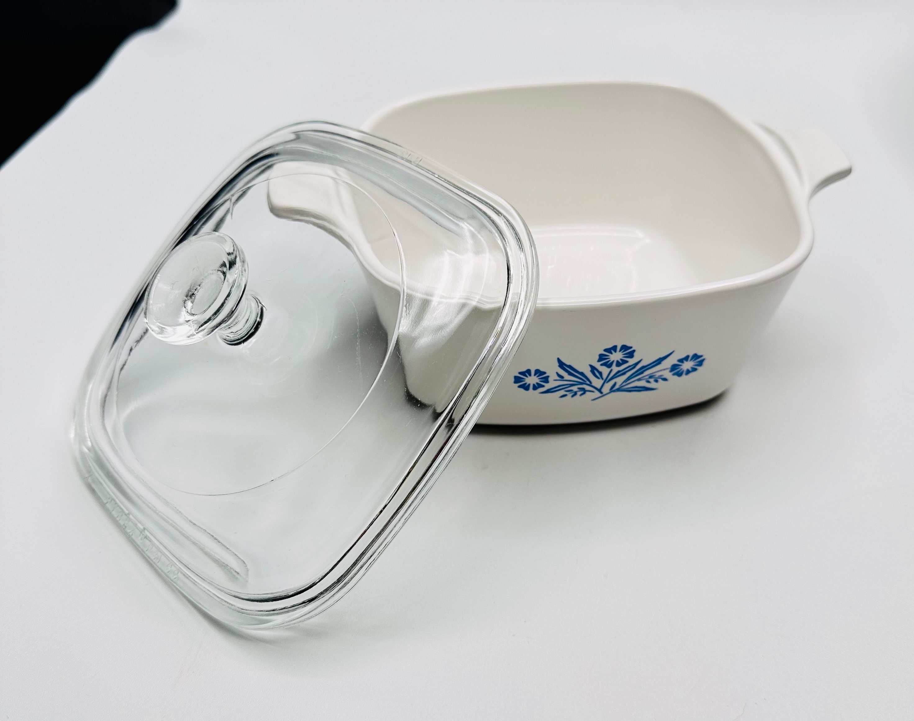 Vintage Corning Ware Square Casserole Dish / Blue Cornflower - Etsy