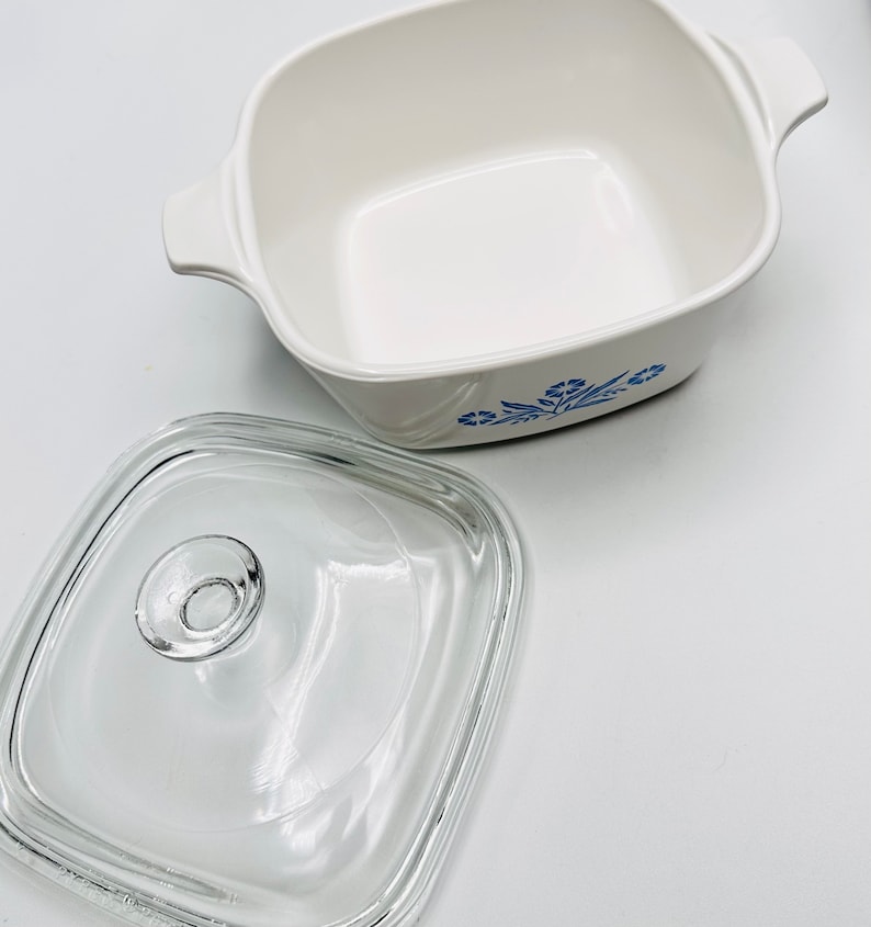 Vintage Corning Ware Square Casserole Dish / Blue Cornflower - Etsy