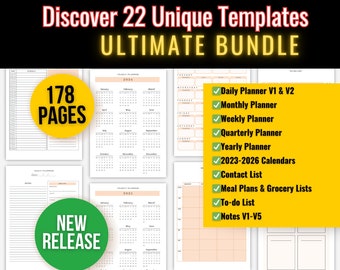 Checklist, Fillable Templates, to Do List Fillable, PDF Editable Bundle ...