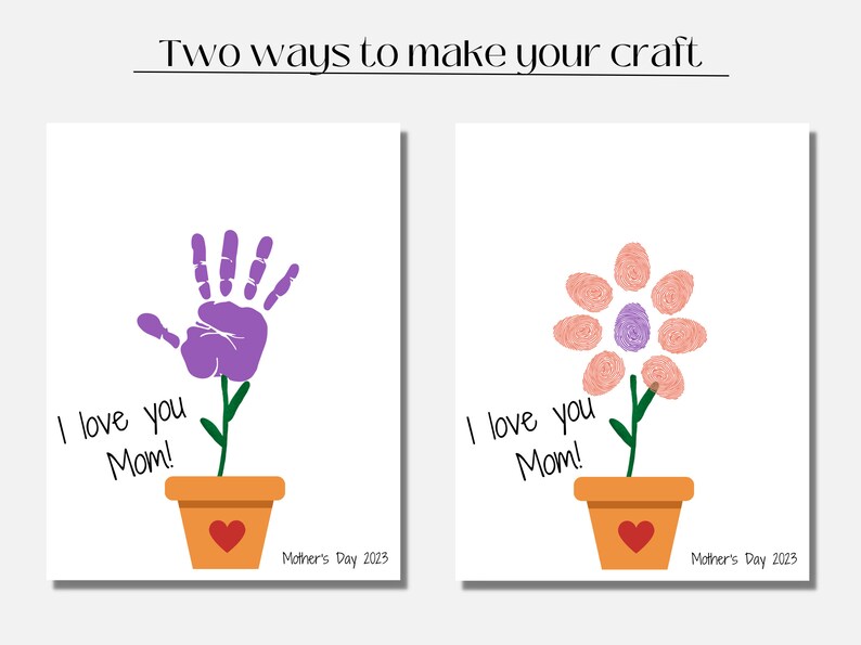 Mother's Day Handprint Craft, Kids Handprint Craft for Mother's Day ...