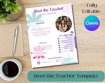 INSECT Meet the Teacher Letter Canva Template Editable Meet the Teacher ...