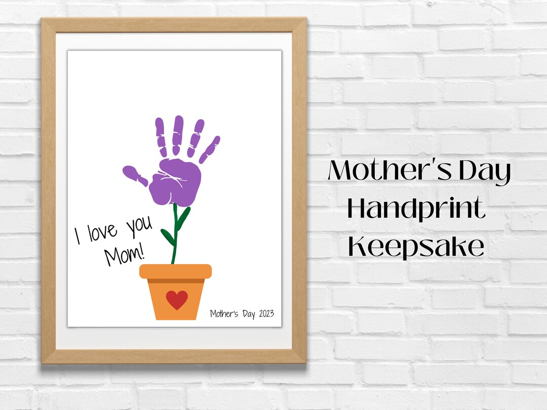 Mother's Day Handprint Craft, Kids Handprint Craft for Mother's Day ...