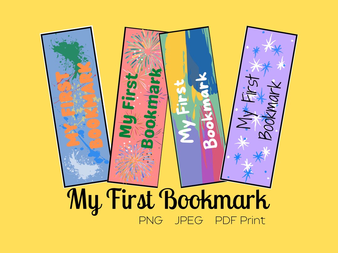 Printable My First Bookmark for Preschool and Elementary Age Kids, My ...
