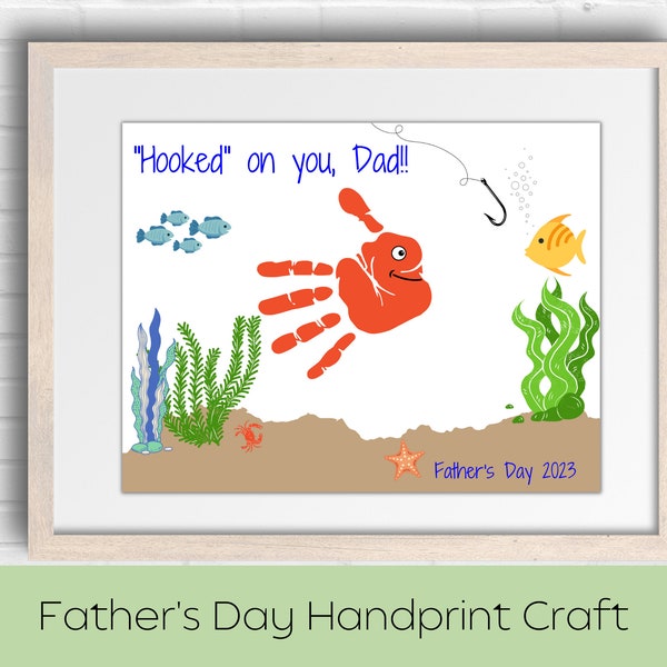 Hooked on Dad Printable - Etsy
