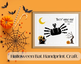 Bat Handprint Art - Etsy