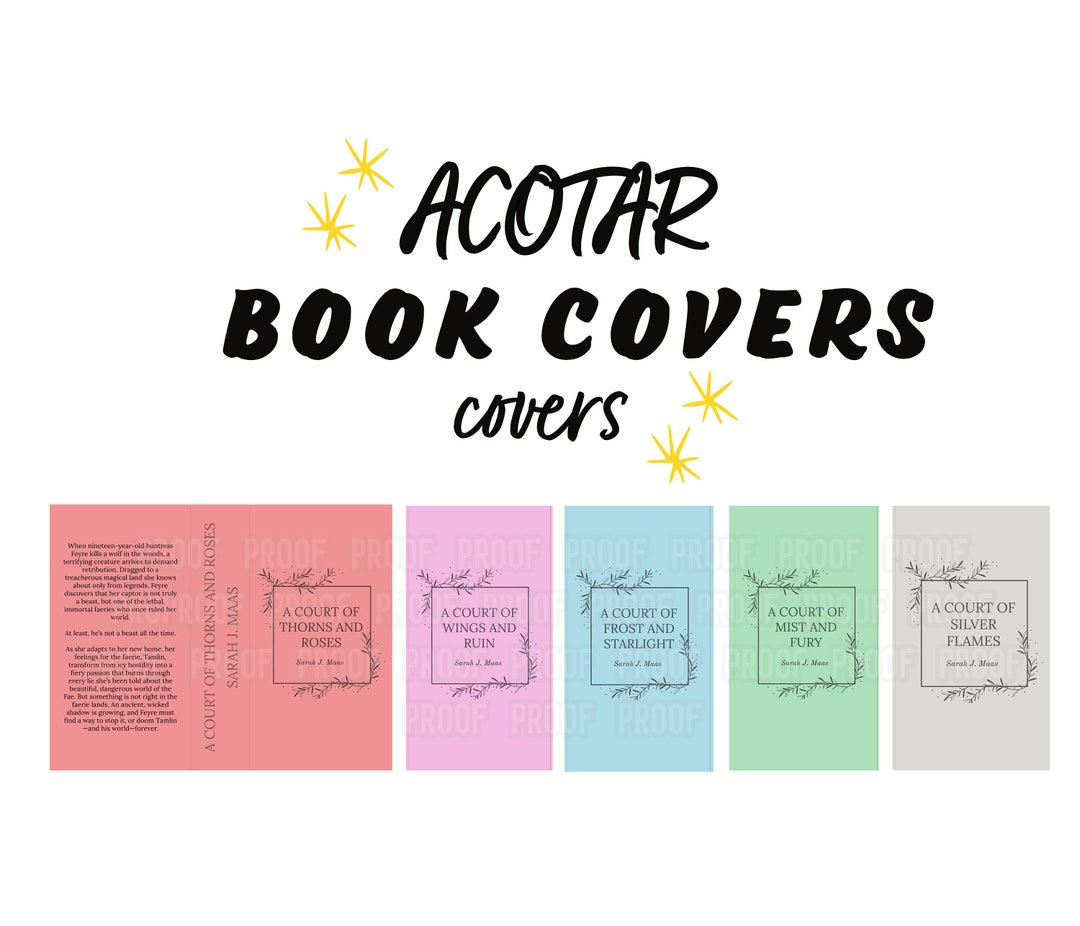 ACOTAR Book Covers/jackets/sleeves - Etsy