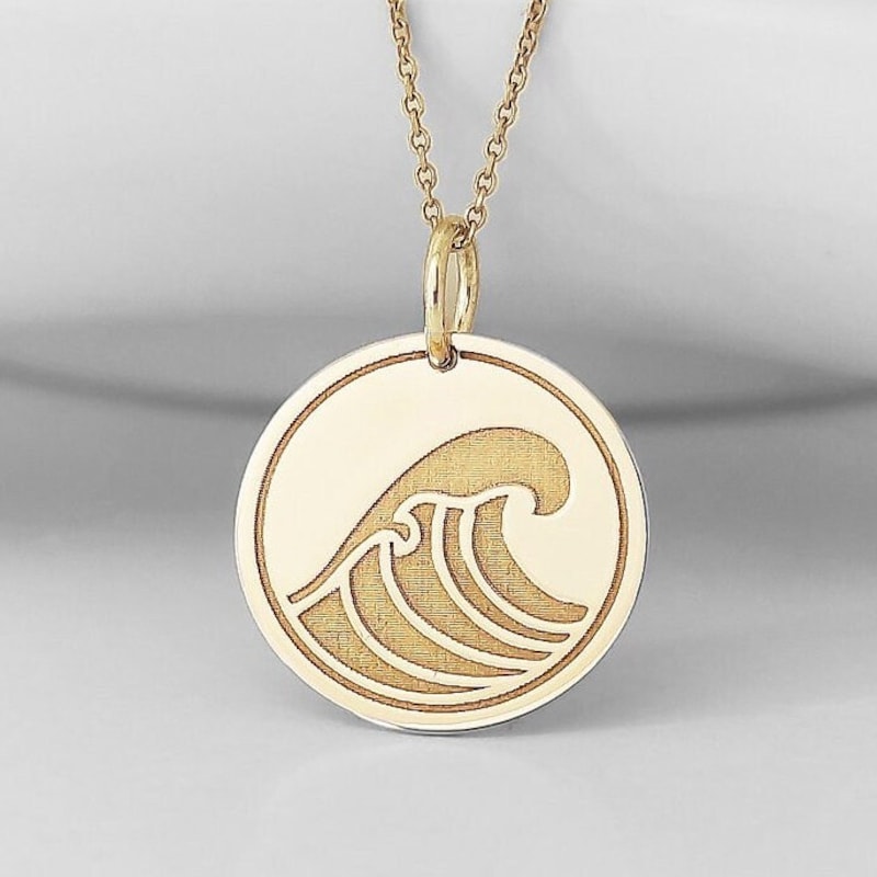 Wave Pendant - Etsy