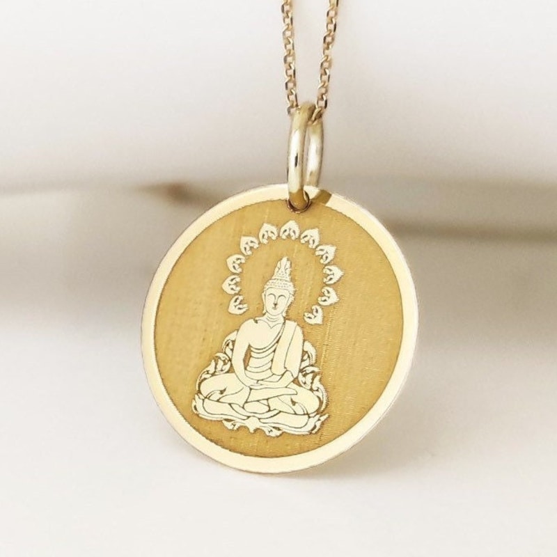 Gold Buddha Coin - Etsy
