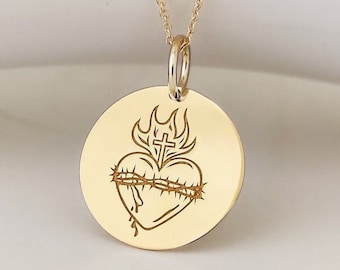 Sacred Heart Jewelry - Etsy