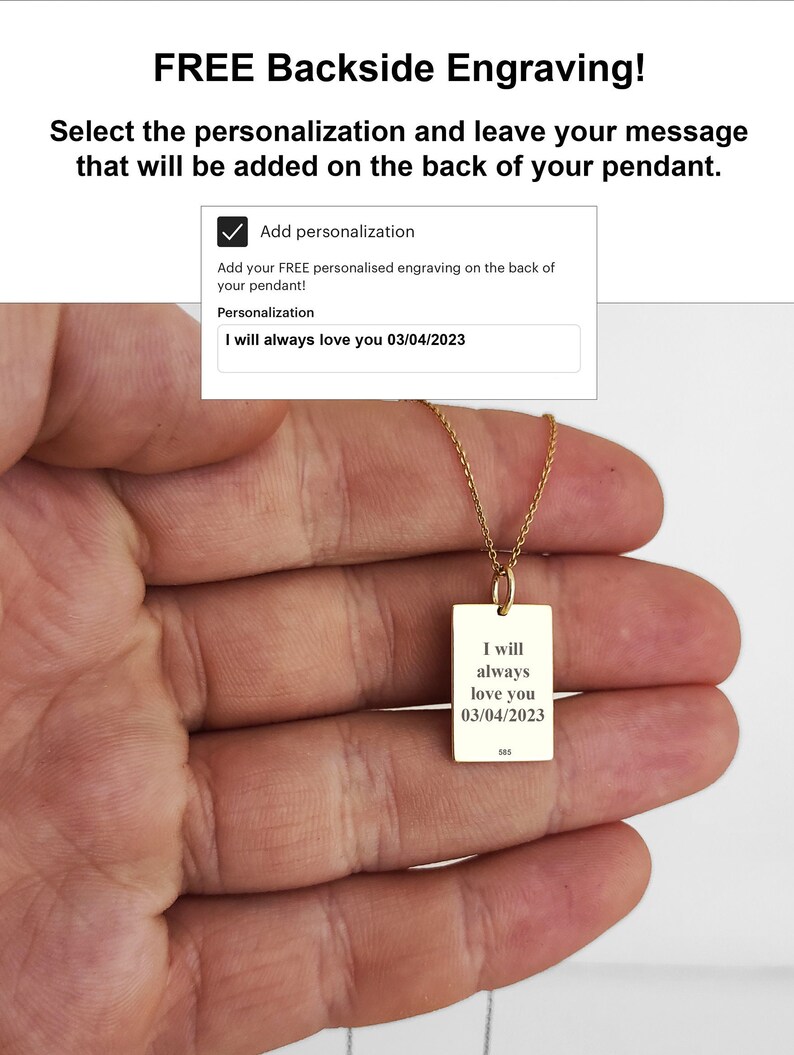 14K Solid Real Gold Lovers Tard Card Necklace, Tarot Reading Jewelry ...