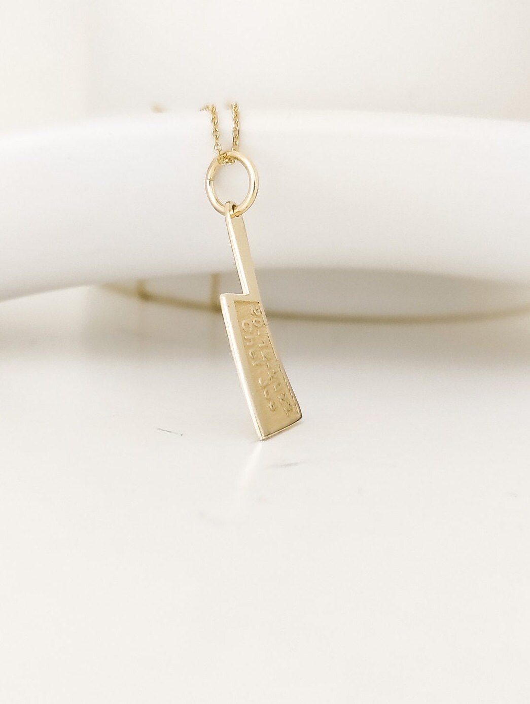 14K Real Solid Gold Chef Necklace Personalized Chef Knife - Etsy