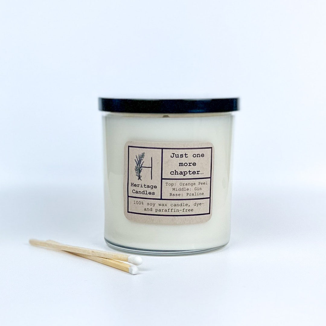 Just One More Chapter… Candle | Book Lover Gift | Bookish Candle ...