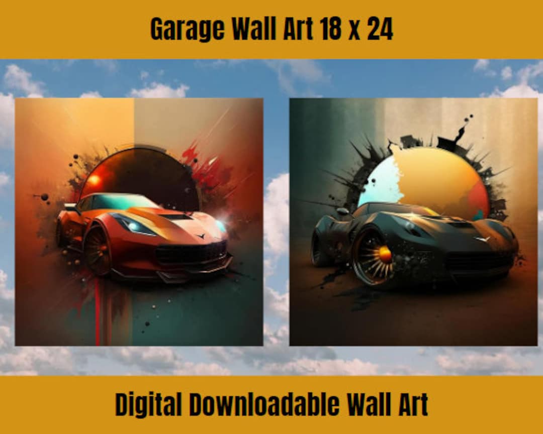 Garage Wall Art! Perfect for the Mechanic in Your Life! 2 Images PNG ...