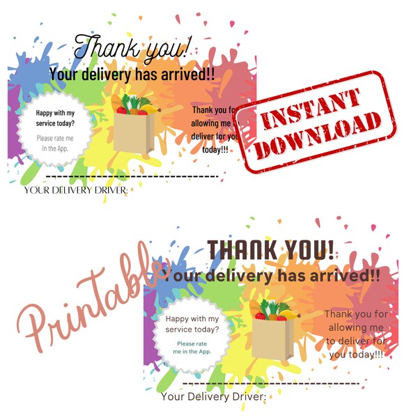 Shipt Thank You Card - Etsy