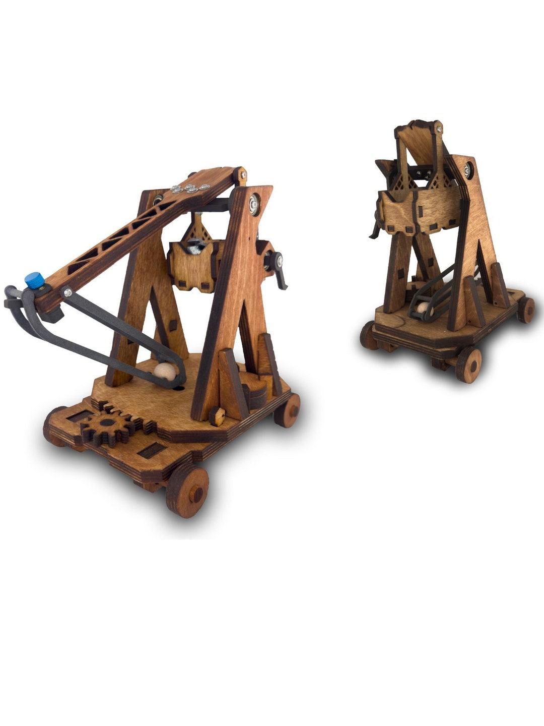Dual Trebuchet Kit Competitive Medieval Siege Game, Precision Ball ...