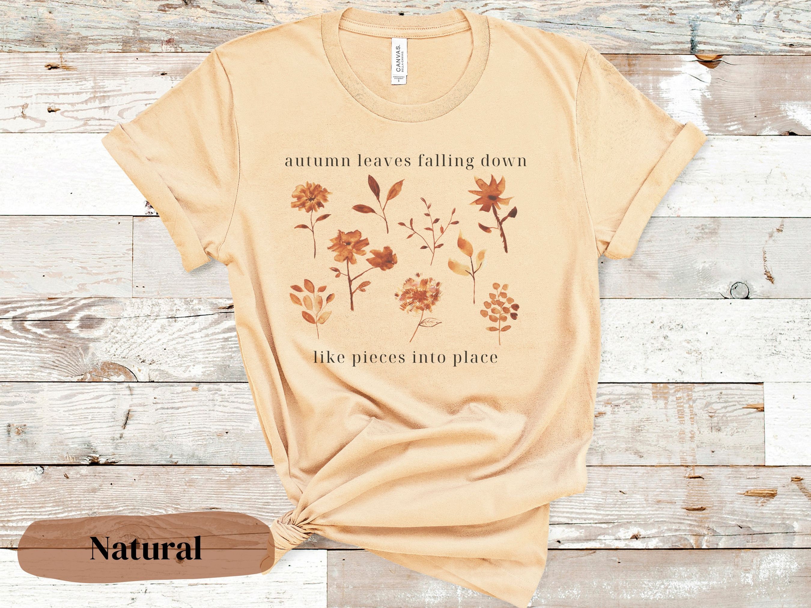 Autumn Leaves Falling Down Jersey Short Sleeve Tee Autumn Tshirt Hoodie ...