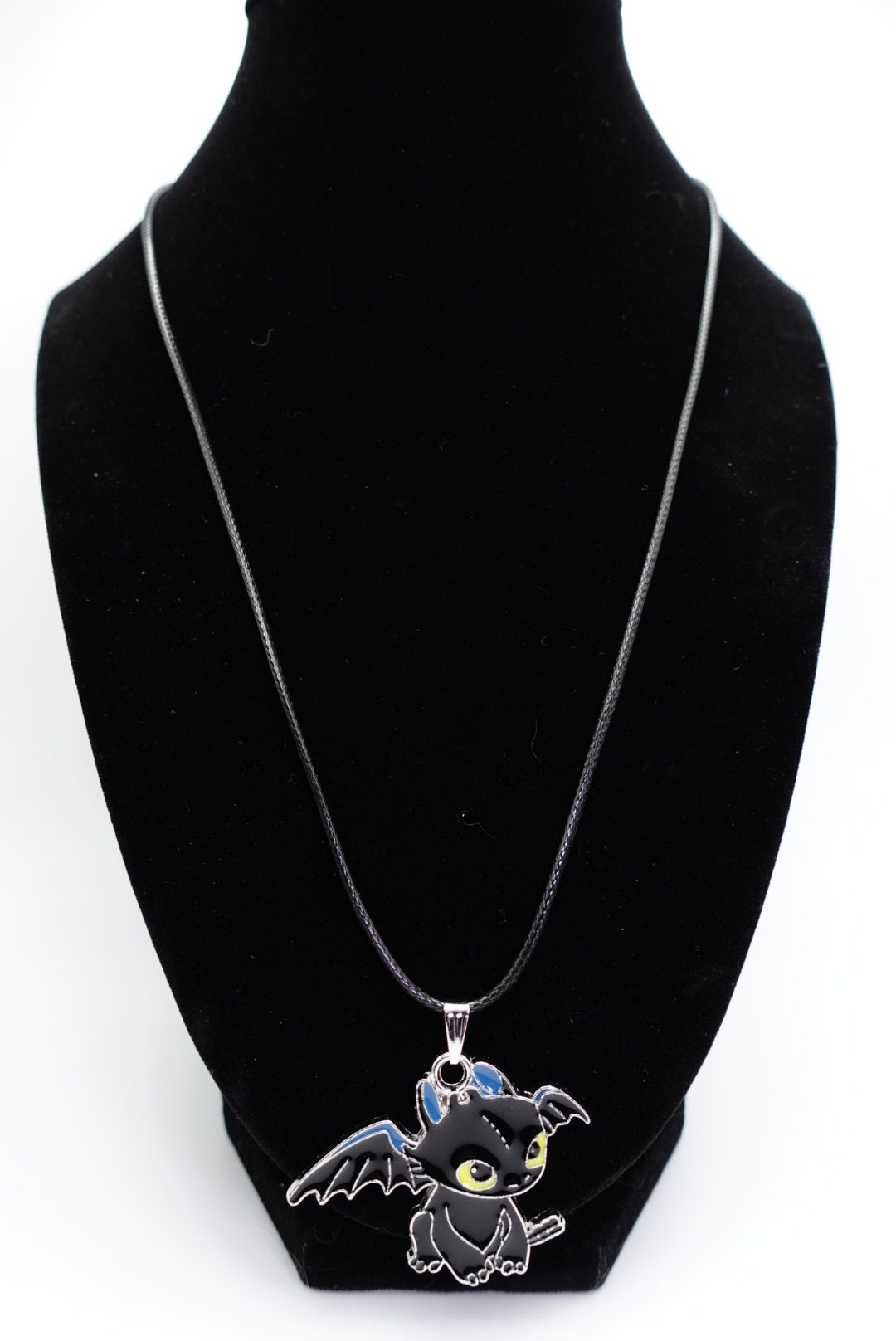 Black Toothless Baby Dragon Necklace How to Train a Dragon Necklace ...