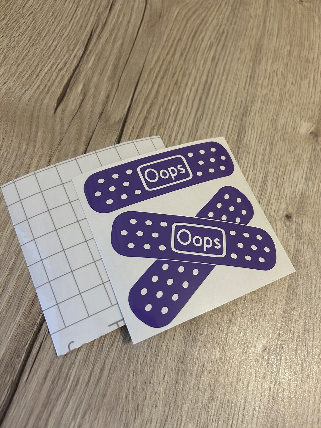 Vinyl Sticker / Decal for Car Bumper / Window. "oops" Dent / Scratch ...