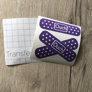 Vinyl Sticker / Decal for Car Bumper / Window. Dent / Scratch / Damage Plasters OUCH - Etsy
