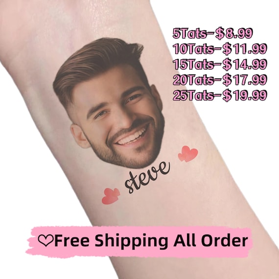 Etsy Face Tattoos Temporary Tattoo Face Etsy