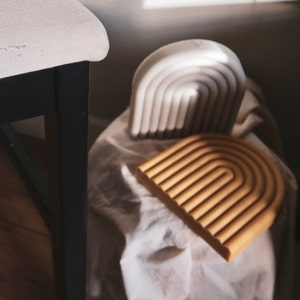 RAINBOW ARCH CANDLE / Modern Boho Ribbed Candle / Bedroom Decor Teens ...