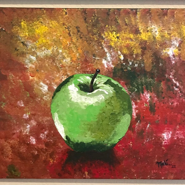 Apple Painting - Etsy