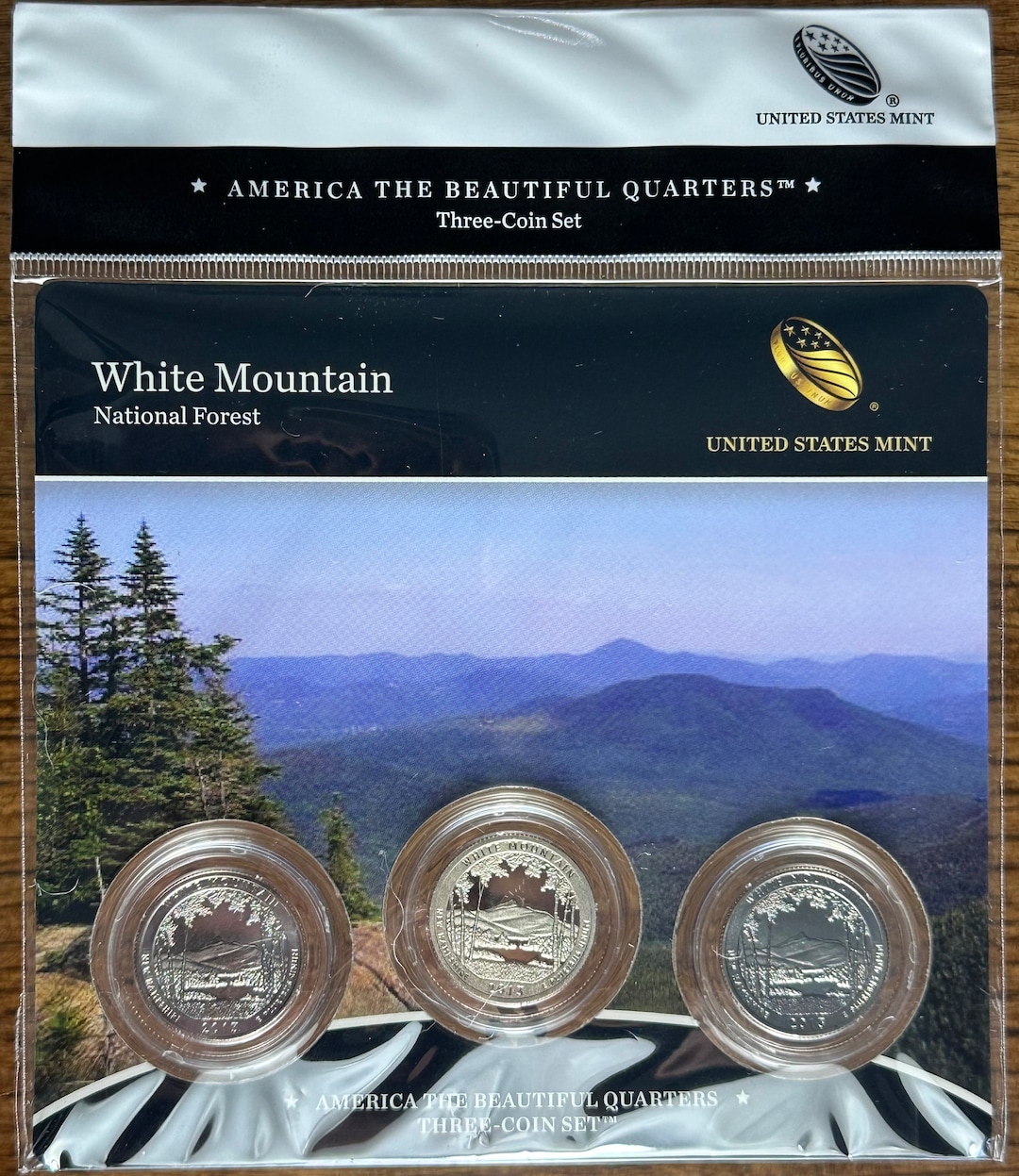 2013 White Mountain National Forest Quarter PDS ATB US Mint Sealed 3 ...