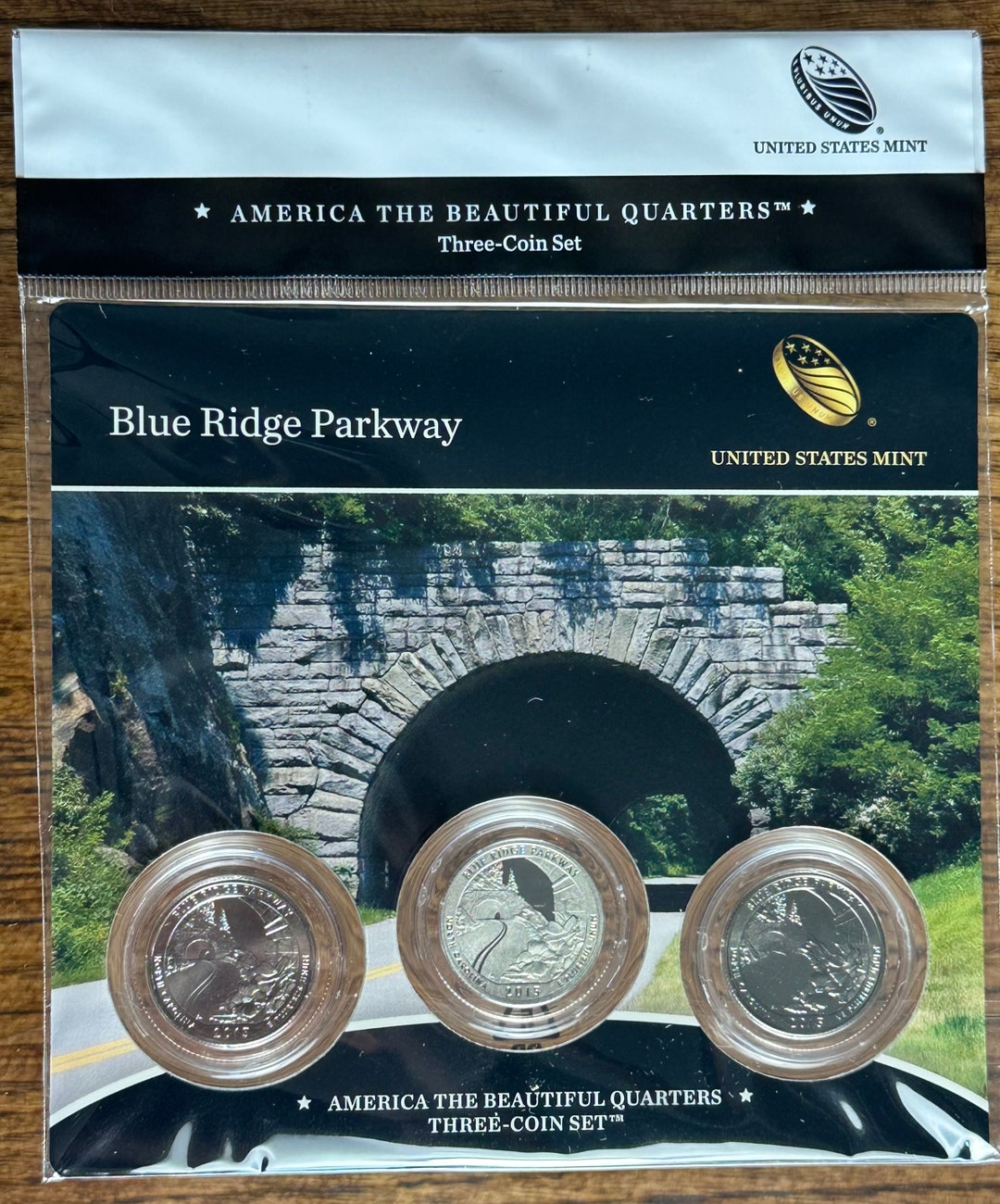 2015 Blue Ridge Parkway Quarter PDS ATB US Mint Sealed 3 Coin Set - Etsy