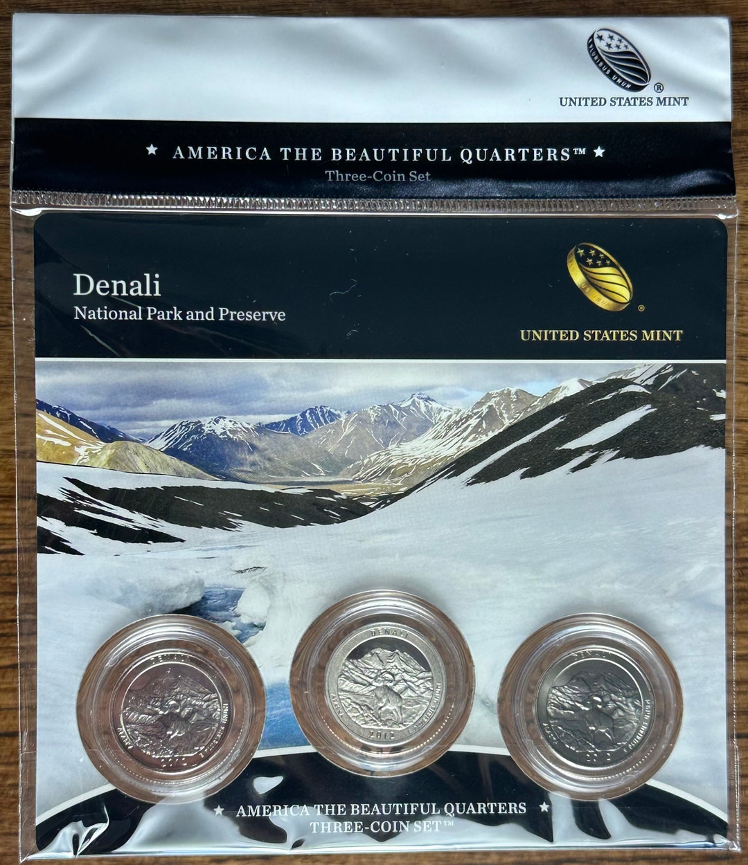 2012 Denali National Park Quarter PDS ATB US Mint Sealed 3 Coin Set - Etsy