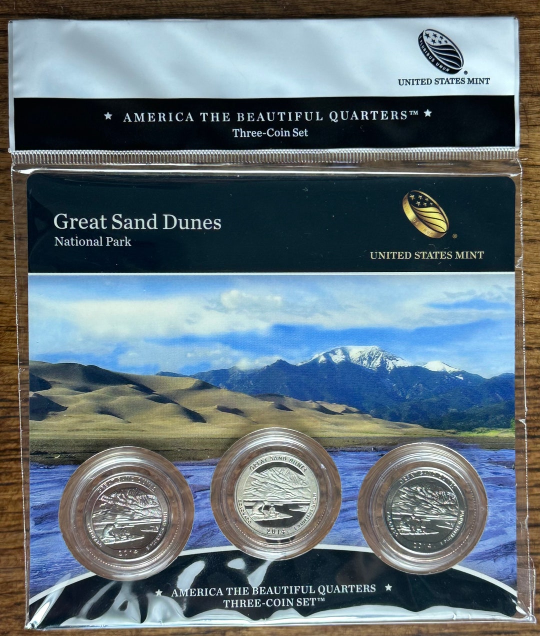 2014 Great Sand Dunes National Park Quarter PDS ATB Sealed 3 Coin Set ...
