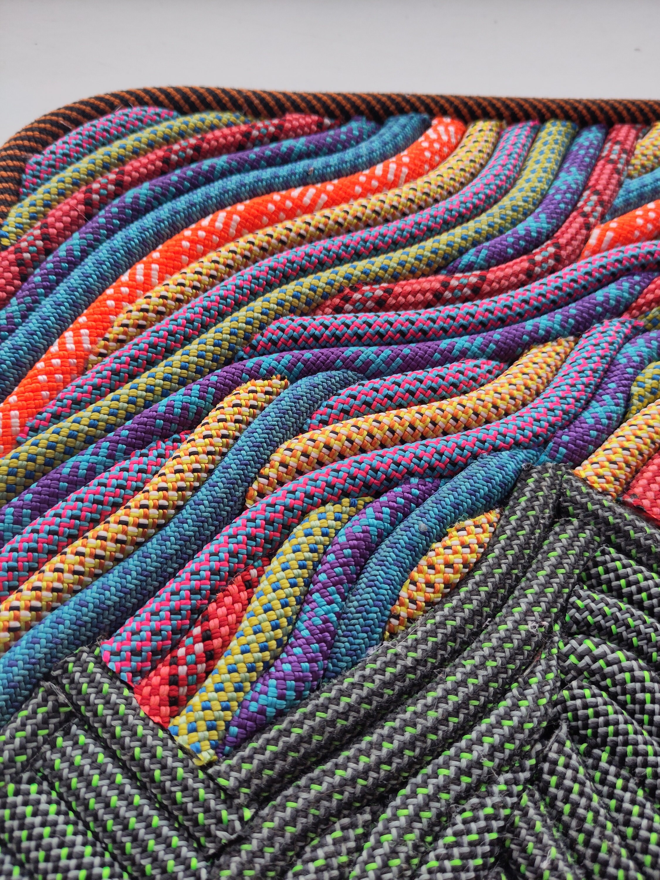 Rainbow Sky Mountains Recycled Climbing Rope Art Unique Gifts for ...