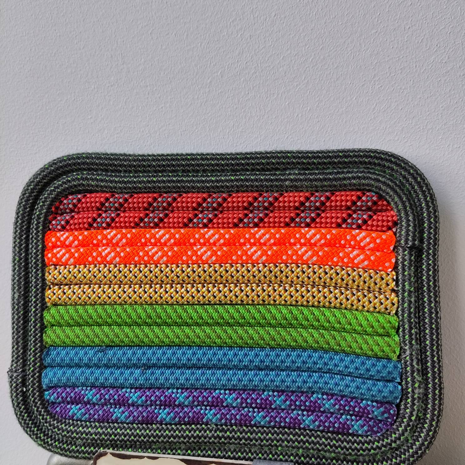 Pride Flag Recycled Rainbow Climbing Rope Art Unique Gifts for Climbers ...