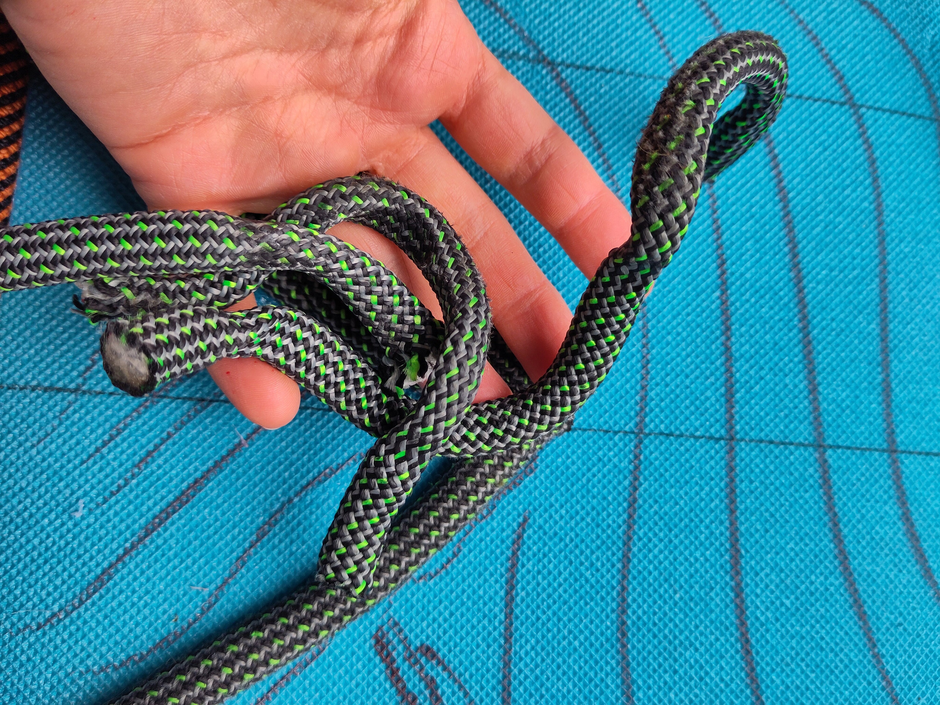 Rainbow Sky Mountains Recycled Climbing Rope Art Unique Gifts for ...