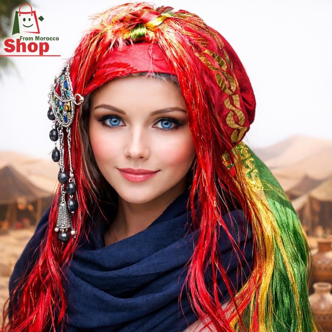 Authentic Moroccan Amazigh Berber Scarf – Sabniya Souss | Traditional ...
