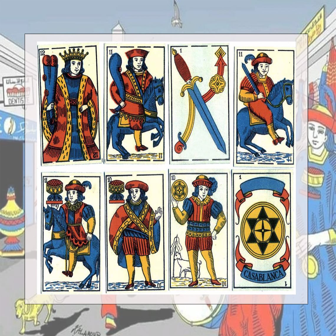 Cartes à jouer originales maroc 40 cartes Karta jeu naipes - Etsy France