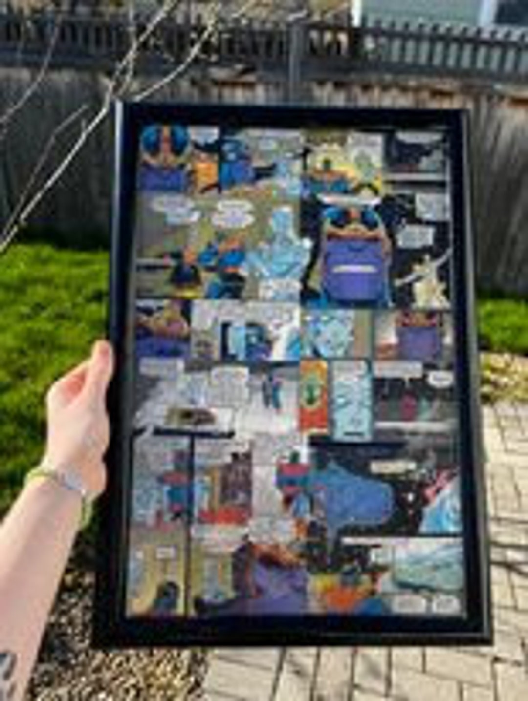 Resin Marvel Themed Thaos Comic,handmade Epoxy Resin Decor,superhero ...