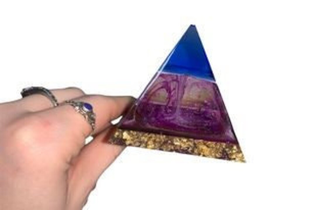 Resin Art, Custom Pyramid Decor, Prism Suncatcher, Gift Ideas, House ...