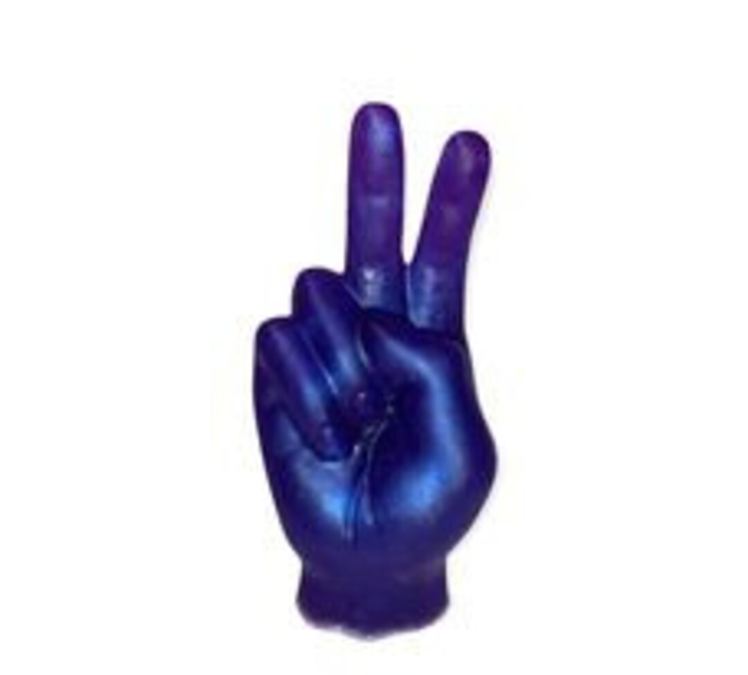 Resin Peace Hand, Peace Hand Gestures, Hand Ornament, Hippies Wall ...