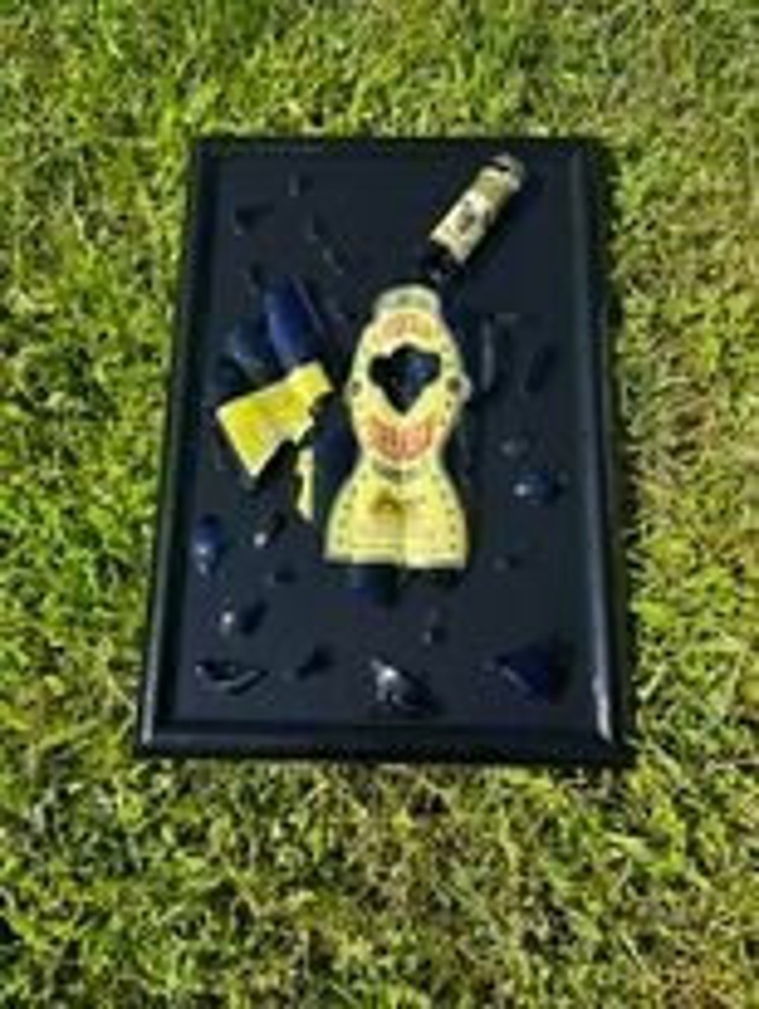Custom Shattered Tequila Bottle, Glass Epoxy Art, Bar Art, Framed Decor ...