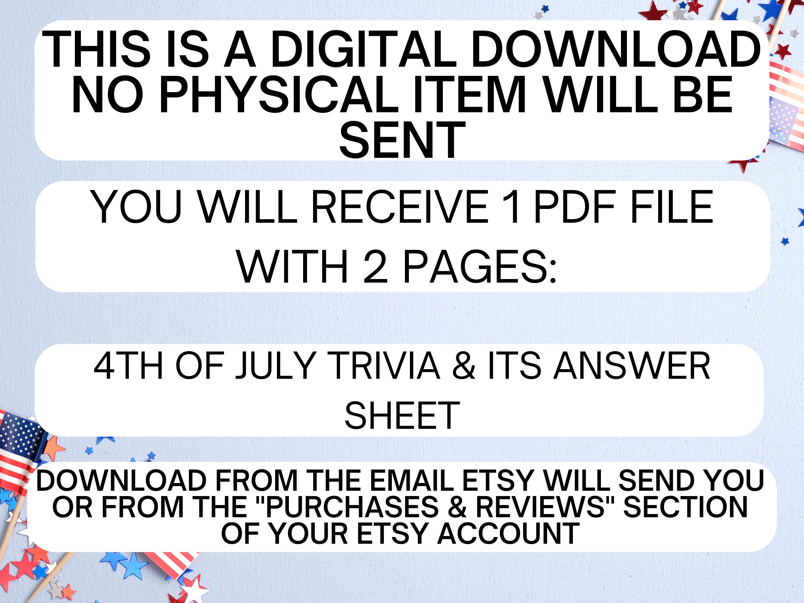 Printable USA Trivia Game | Independence Day Trivia Printable | 4th of ...