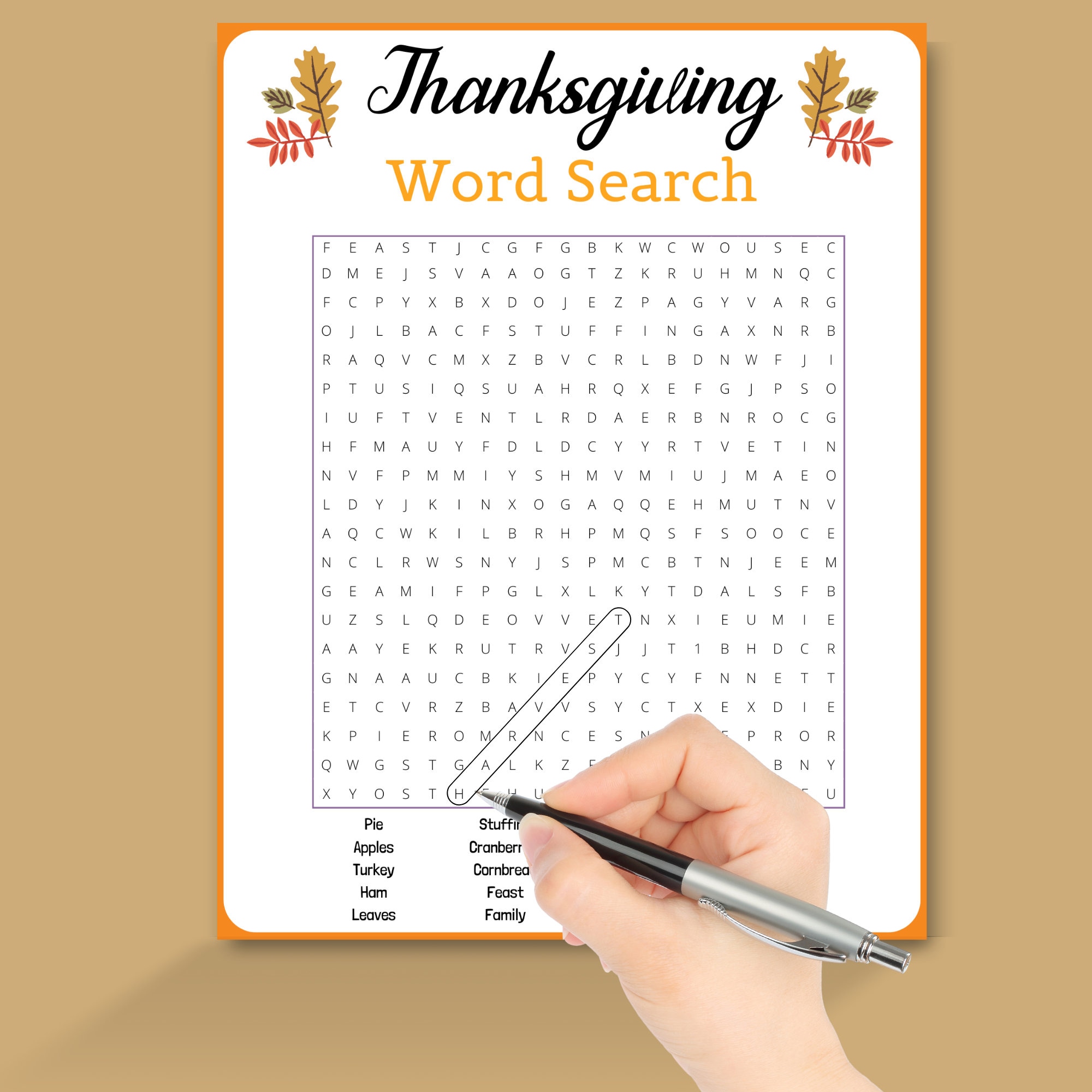 Thanksgiving Word Search丨thanksgiving Word Search Printable丨 ...