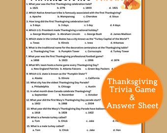 Thanksgiving Trivia Game | Friendsgiving Games | Thanksgiving Games ...