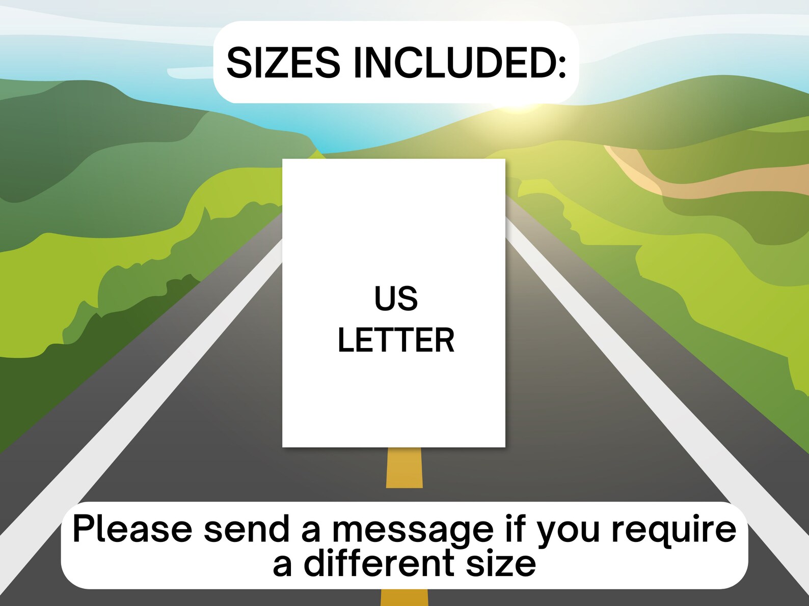 Road Sign Scavenger Hunt Game Printable | Printable Travel Games | Long ...