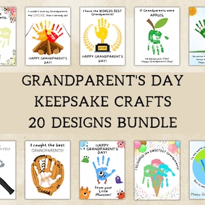 Granparents Day Handprint Craft Bundle | Grandparents Day Craft ...