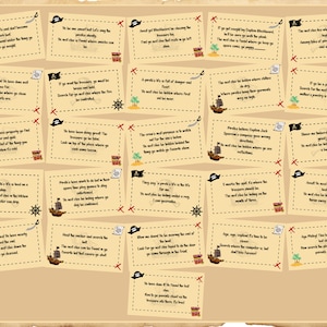 Indoor Birthday Treasure Hunt - Pirate Theme | Birthday Scavenger Hunt ...