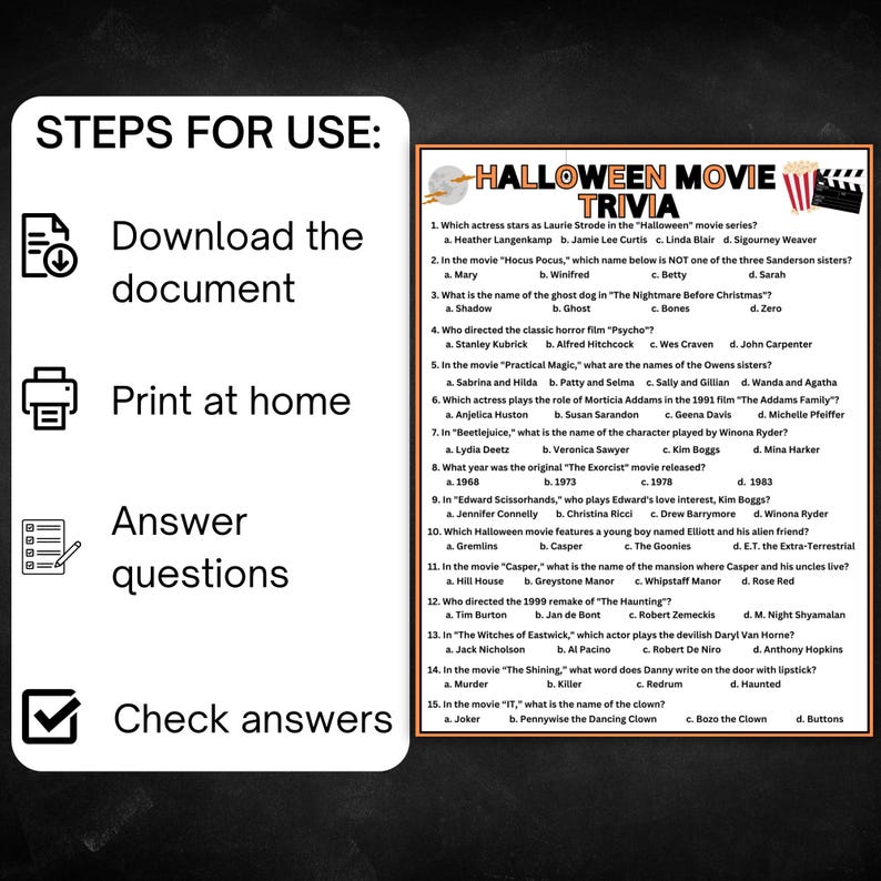 Halloween Movie Trivia | Halloween Movies Trivia Questions | Halloween ...
