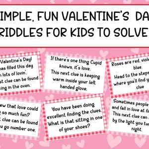 Indoor Valentine’s Day Scavenger Hunt丨valentine’s Treasure Hunt丨 ...