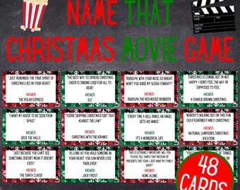 Match the Christmas Movie Quote, Christmas Party Game - Etsy