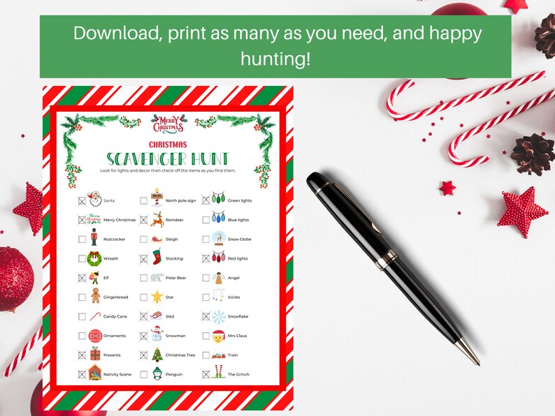 Christmas Lights Scavenger Hunt丨christmas Scavenger Hunt丨christmas ...